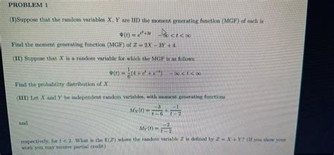solved i suppose that the random variables x y are iid the