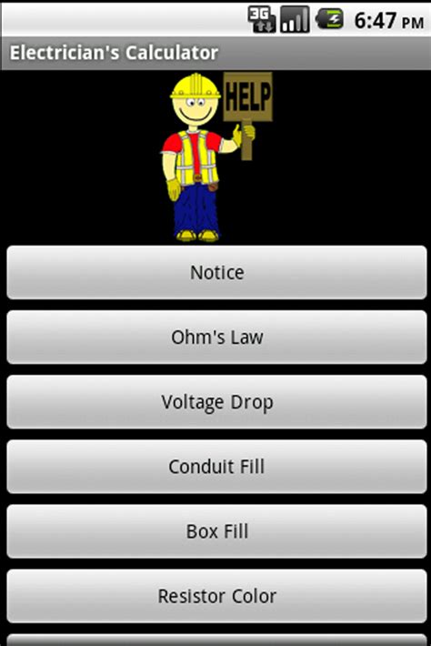 Electrician S Calculator Amazon Co Uk Appstore For Android