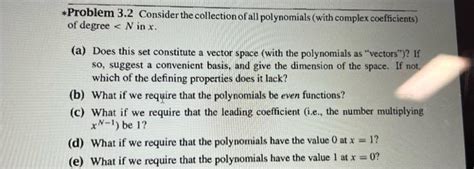 Solved Problem Consider The Collection Of All Chegg