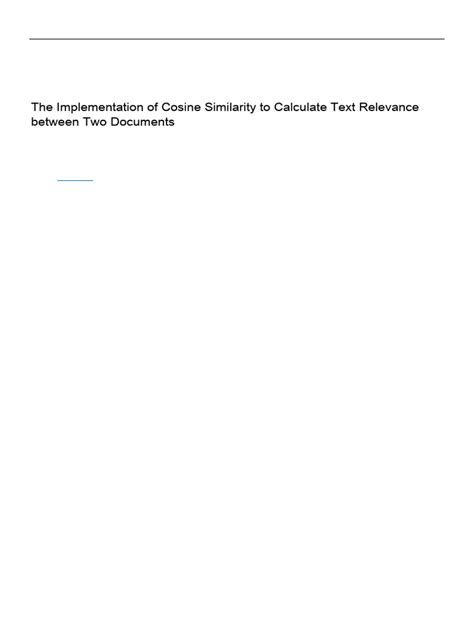 9theimplementationofcosinesimilaritytocalcula Pdf