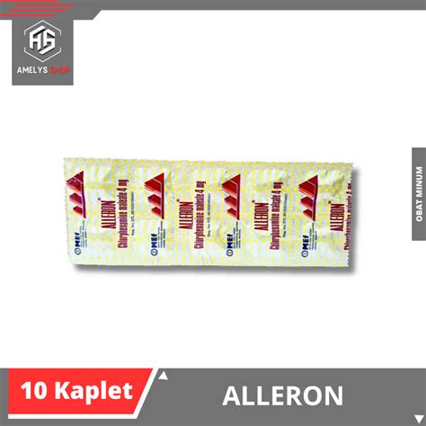 Jual Alleron 1 Strip Isi 10 Tablet Shopee Indonesia
