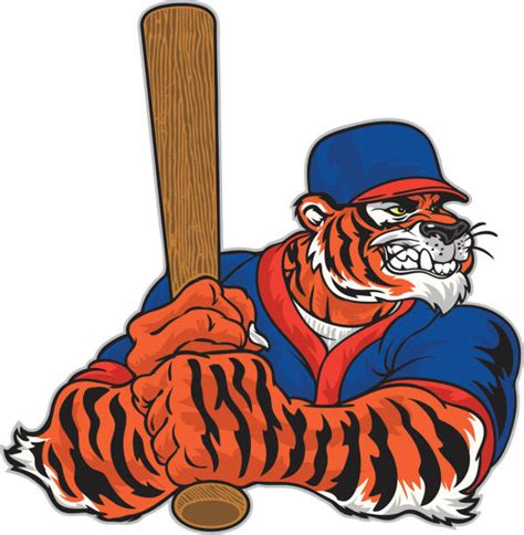 Tiger Playing Baseball Clipart Free