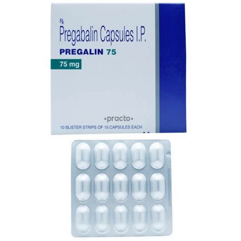 Pregabalin 75 Mg Capsule At ₹ 750 Box प्रीगाबालिन In Vasai Virar Id 2853300924433