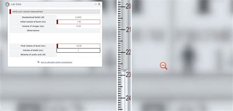 Solved Lab Data X 20 Verify Your Volume Measurement