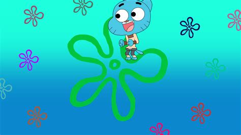 Gumball Watterson In Flower Cloud By Dzinymaster On Deviantart