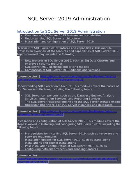 sql server 2019 administration pdf backup microsoft sql server