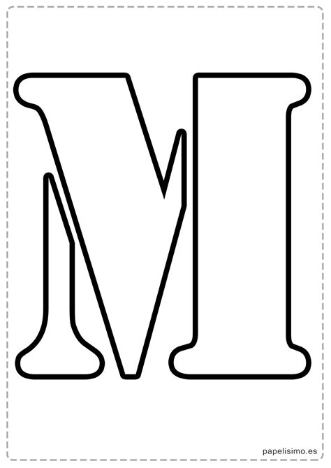 Molde De Letra M En 3d