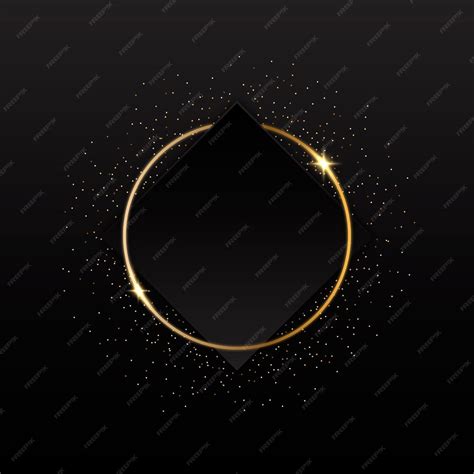 현실적인 황금 럭셔리 프레임 무료 벡터