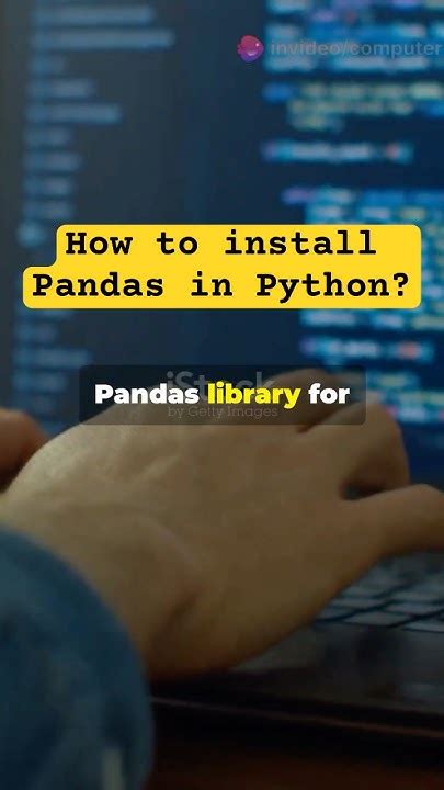 How To Install Pandas In Python Pandas Python Datascience Install Vscode Coding Shorts