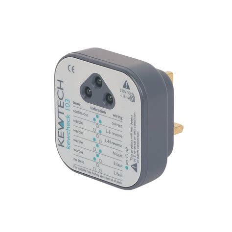 Kewcheck103 Kewtech Socket Tester With Audible Tone And Led Your Electrics Electrical Supplies