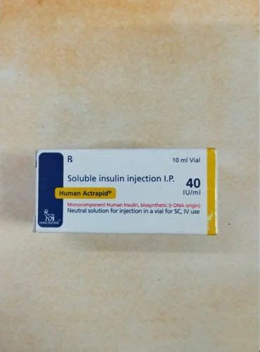 Soluble Insulin Injection Ip At ₹ 175piece Pune Id 2854466359688