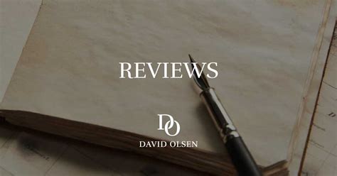 Reviews David Olsen