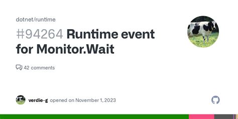 Runtime Event For Monitorwait · Issue 94264 · Dotnetruntime · Github