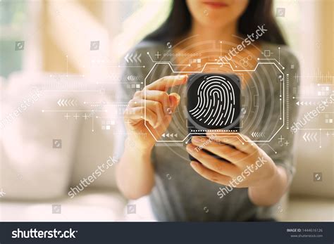 Woman Fingerprint Security Images Stock Photos Vectors Shutterstock