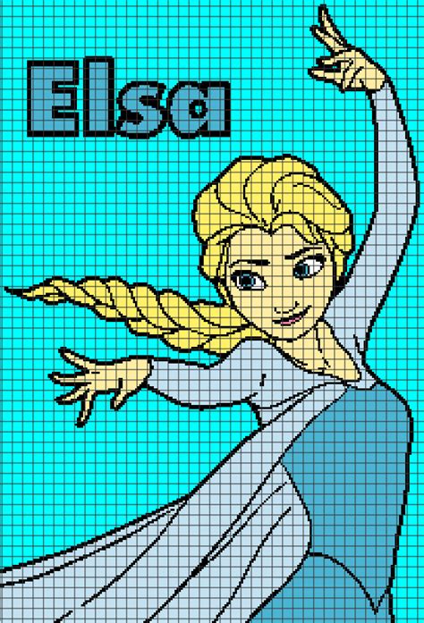 Elsa Frozen Chartgraph And Row By Row Written Crochet Instructions 11 Yarnloveaffair