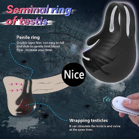 Mens Testicular Vibrator Penis Massager Ring Sq Chastitygo