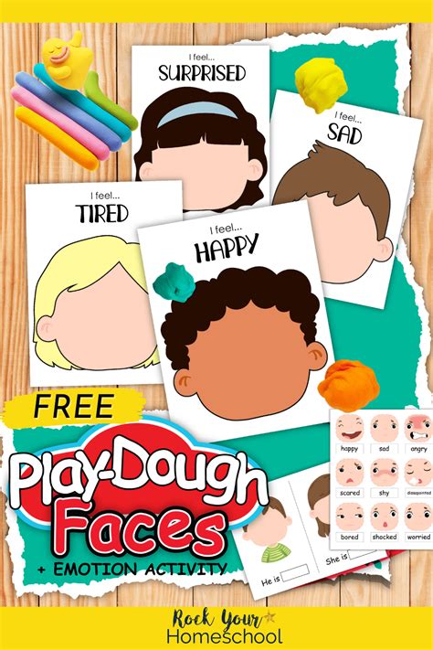 Playdough Face Mats To Help Teach Emotions And Feelings Artofit