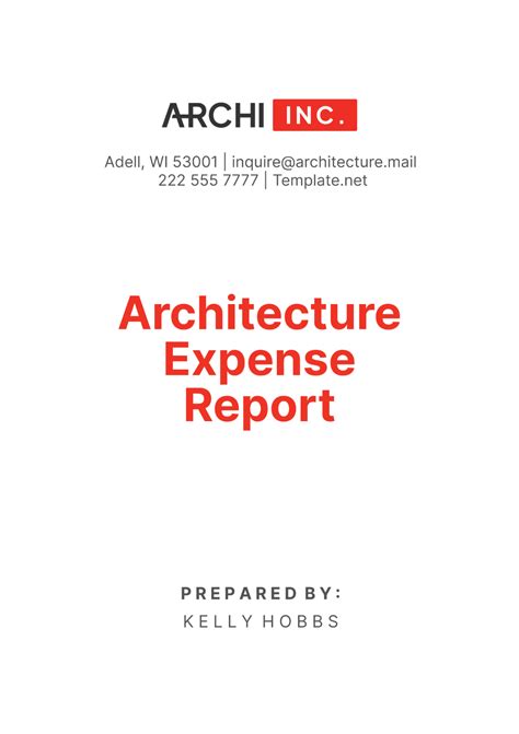 Free Architecture Expense Report Template To Edit Online
