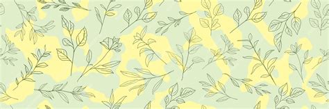 Premium Vector Hand Drawn Plant Background Seamless Pattern Design