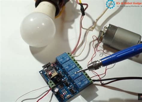 DC V ESP WIFI Channel Relay Module IOT Wireless Transmitter