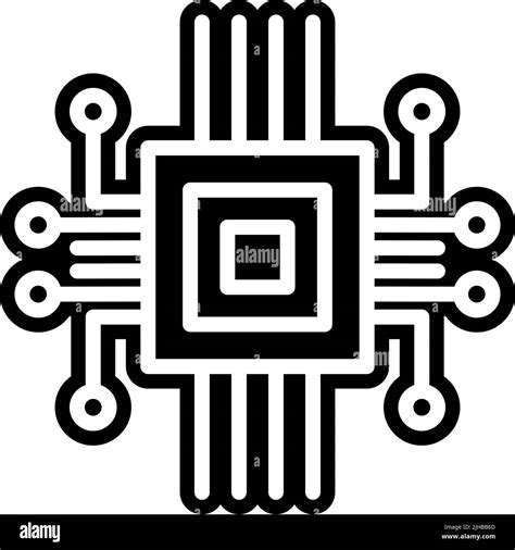 Artificial Intelligence Circuit Stock Vector Image And Art Alamy
