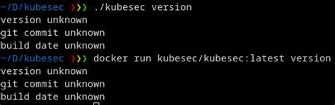 Version Command Returns Unknown Issue Controlplaneio Kubesec Github