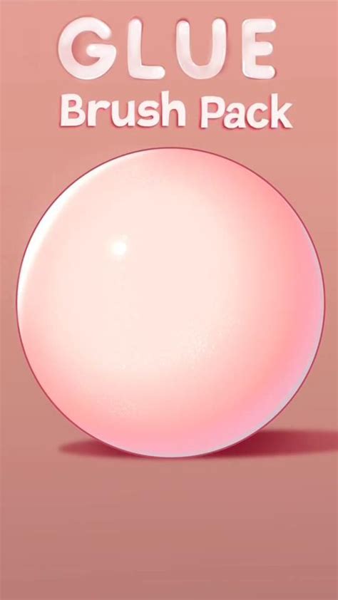 Glue Brush Pack For Procreate Digital Scrapbooking Procreate Brush