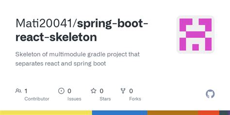 GitHub Mati Spring Boot React Skeleton Skeleton Of Multimodule Gradle Project That