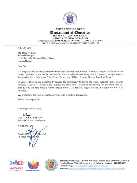 Gad Invitation For Resourse Speaker Pdf