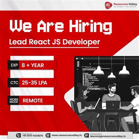 Payal Shande On Linkedin We Are Hiring For Lead React Js Developer