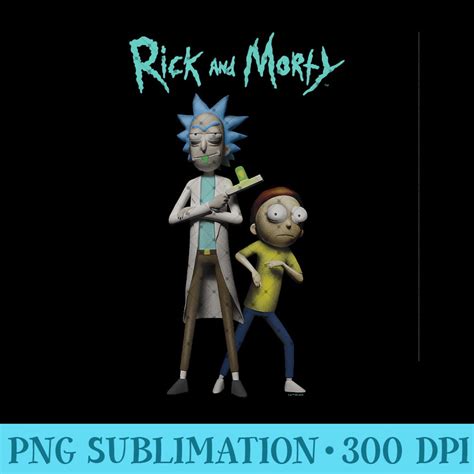 Rick And Morty 3d Model Texture Adult Cartoon Fashion Prin Inspire Uplift