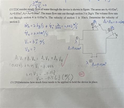 solved 11 22 consider steady flow of water through the