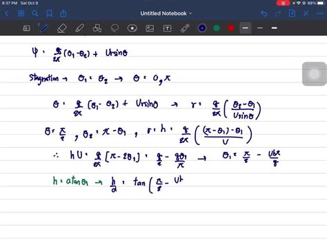 Solved Consider Conditions For Which A Fluid With A Free Stream Velocity Of V 1 M S Flows Over