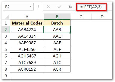 Excel LEFT Function Extract Text From Left Side Excel Unlocked
