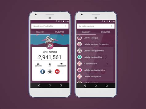 realtime live subscriber count compare and increase for android apk