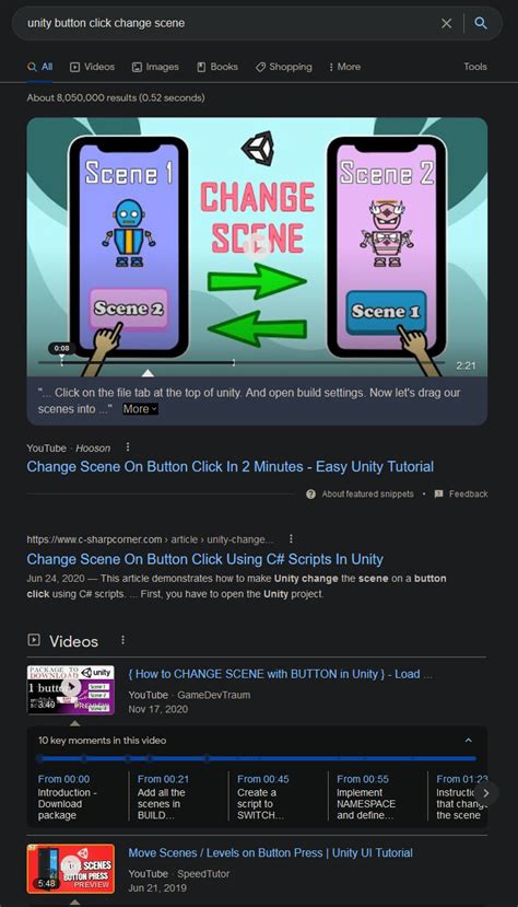 Change To The Next Scene With A Button Click Unity Engine Unity Discussions