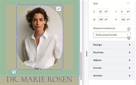 Studio Editor Setting The Size Of Your Elements Help Center Wix Com