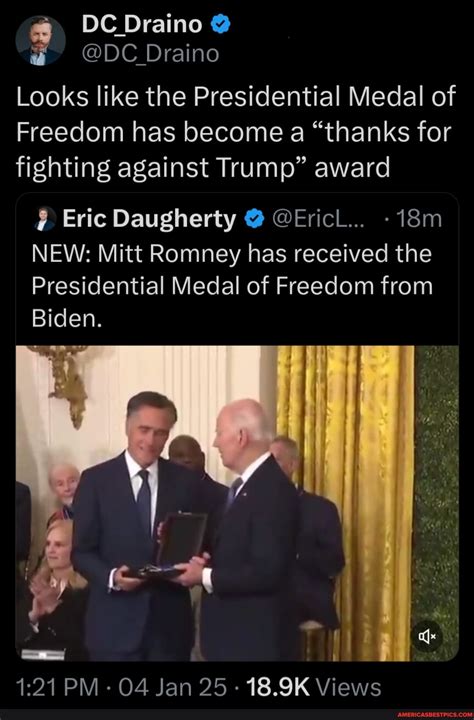 Dc Draino Dc Draino Looks Like The Presidential Medal Of Freedom Has