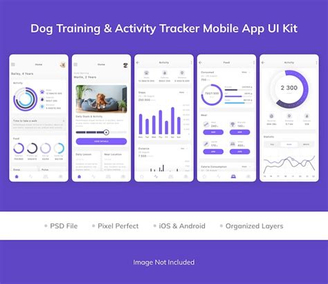 Premium Psd Period Tracker App Ui Kit