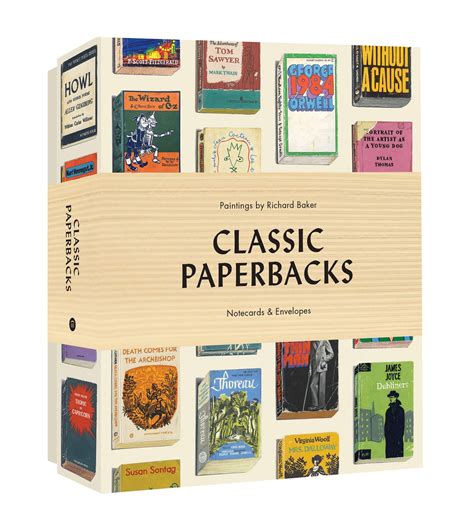 Classic Paperbacks Notecards And Envelopes Paintings By Richard Baker