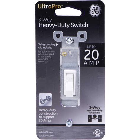 Ge Heavy Duty Grounding 3 Way Toggle Light Switch Hardwareandtools