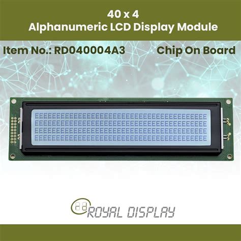 Blue 40x4 Alphanumeric LCD Display Module RD040004A3 For Industrial At 1400 In Thane