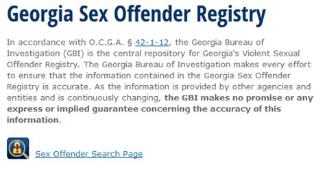 Georgia To Lose 250000 In Grants Due To Issues With Sex Offender