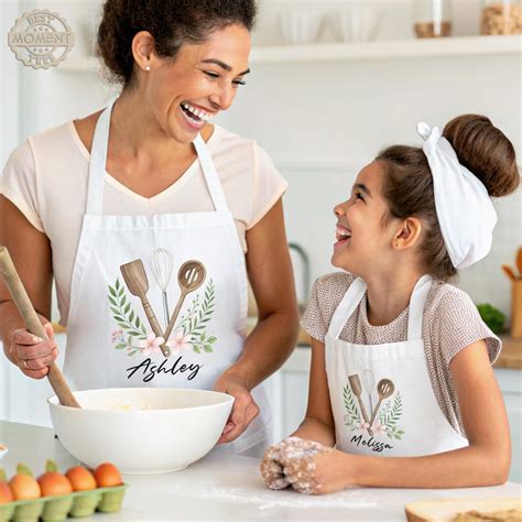 Custom Mama Mini Aprons Mothers Day Aprons Mama Daughter Kitchen Apron