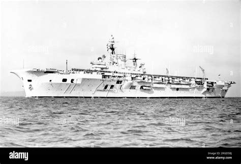 Royal Navy Hms Eagle R05 An Audacious Class Aircraft Carrier Seen Before Being Fitted With