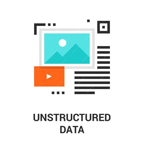Premium Vector Unstructured Data Icon