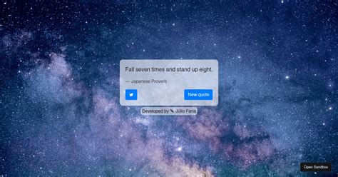 Random Quote Machine Codesandbox Random Quote Machine Codesandbox