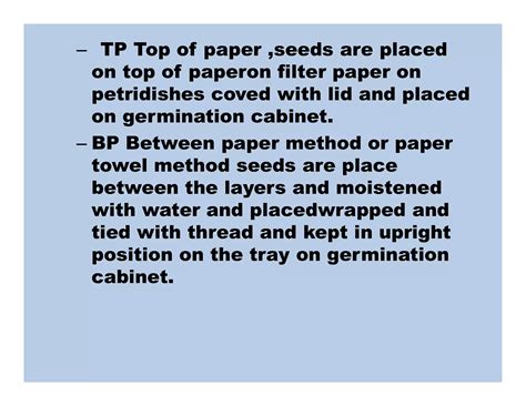 Seed Physical Purity And Germination Tests Pdf