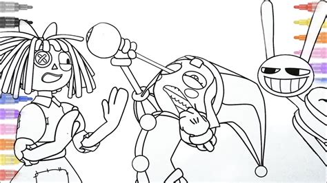The Amazing Digital Circus New Coloring Pages Coloring All Characters
