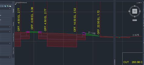 cut fill in section view autodesk community